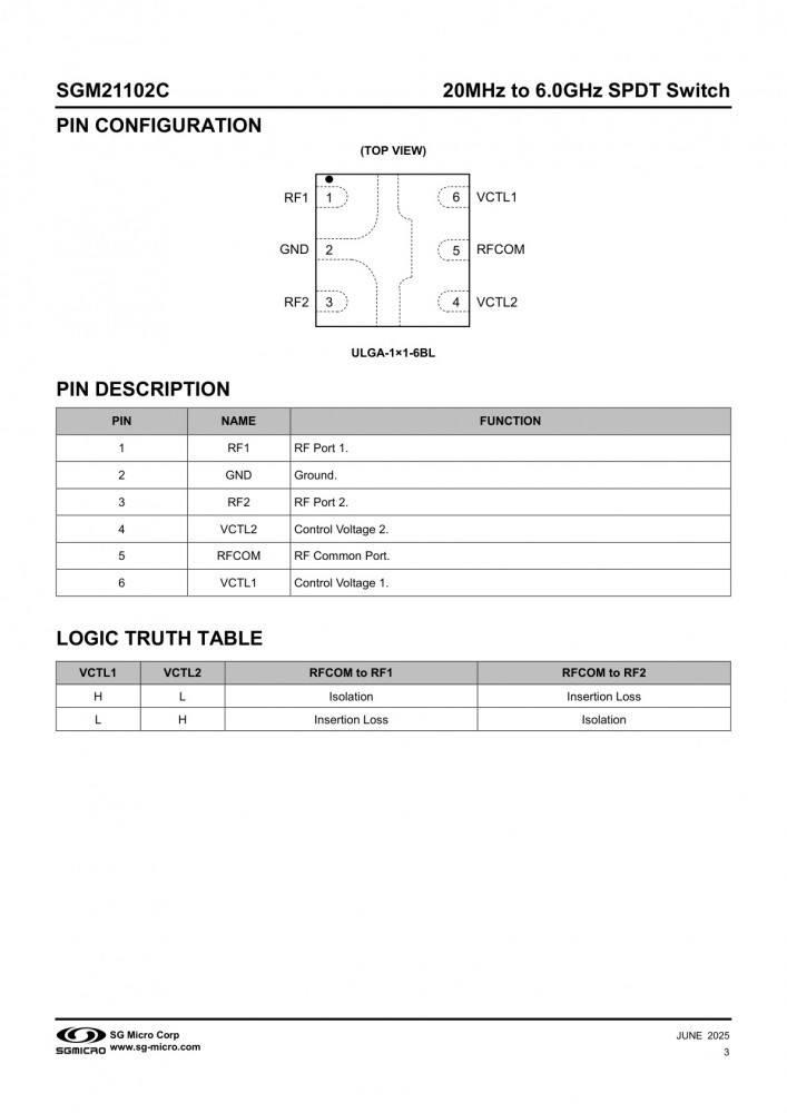 SGM21102C datasheet page 3