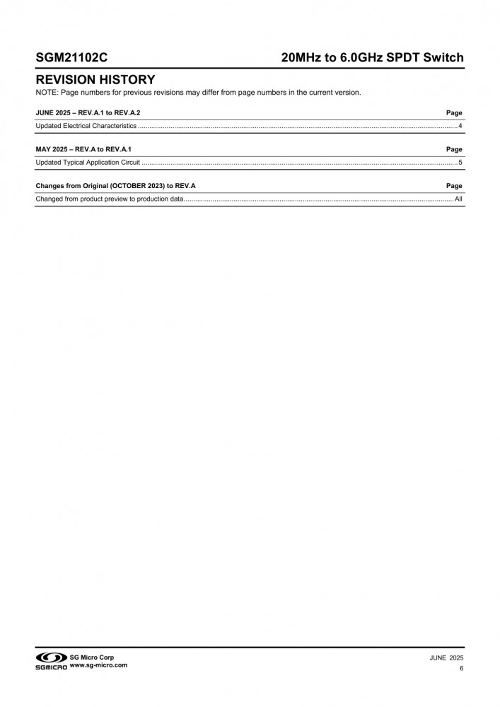 SGM21102C datasheet page 6