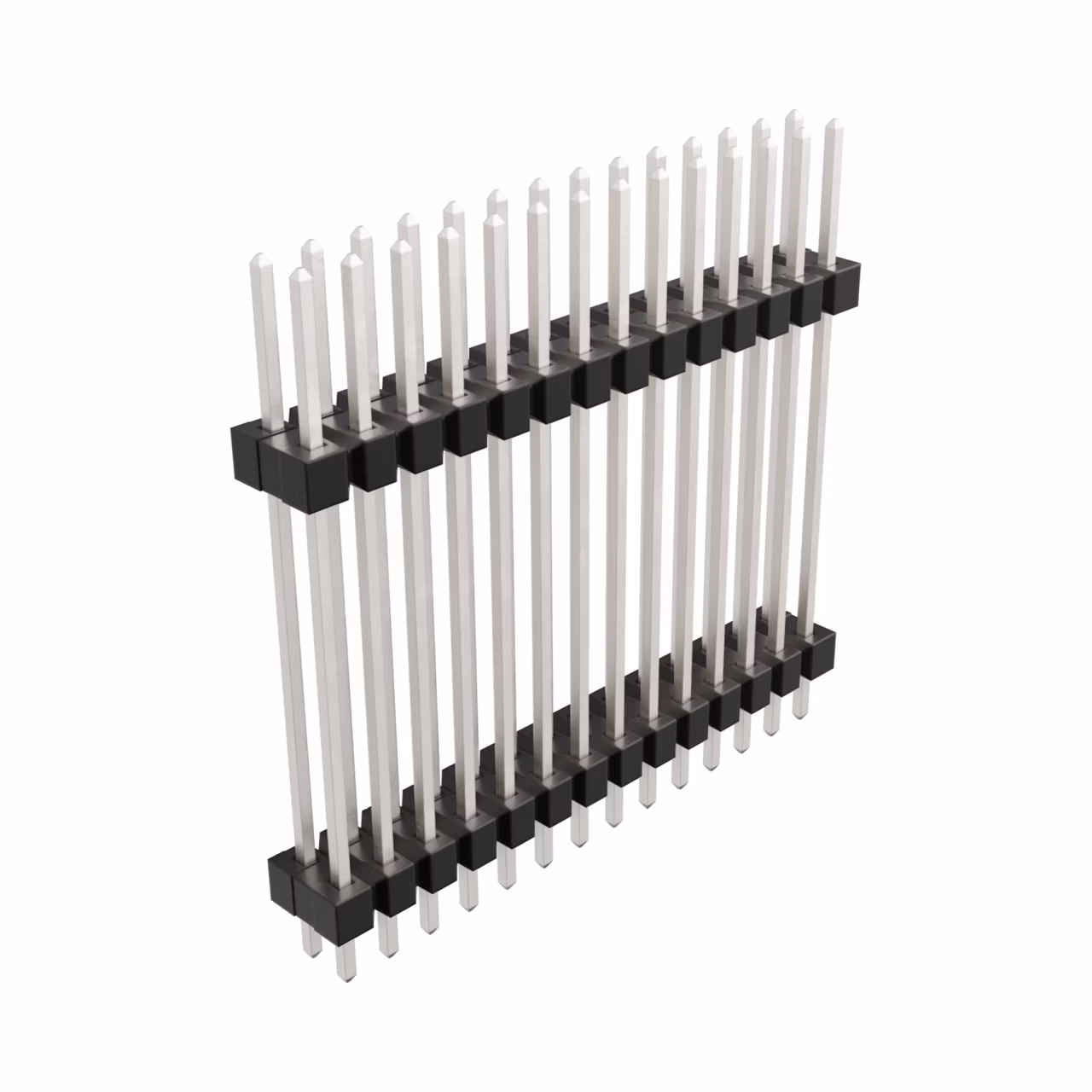 C-Grid Header, Through Hole, Dual Row Dual Body, Vertical, 0.75µm Gold (Au) Plating, 26.60mm Stacking Height, Tray Packaging, 20 Circuits, Lead-Free
