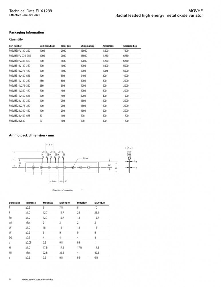 EATON MOVHE datasheet page 8
