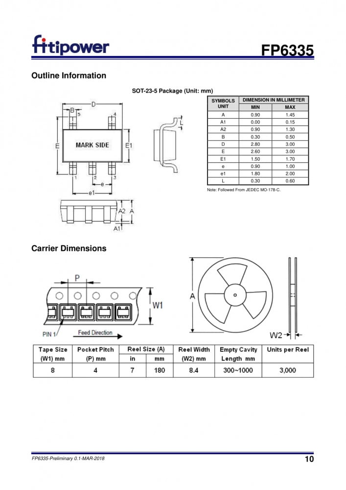 FP6335S5 datasheet page 10
