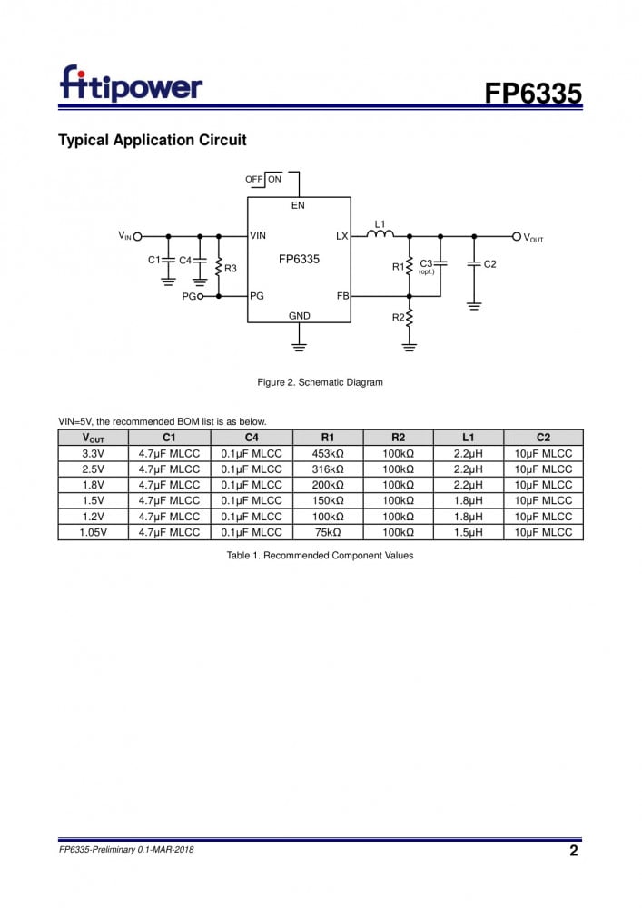 FP6335S5 datasheet page 2