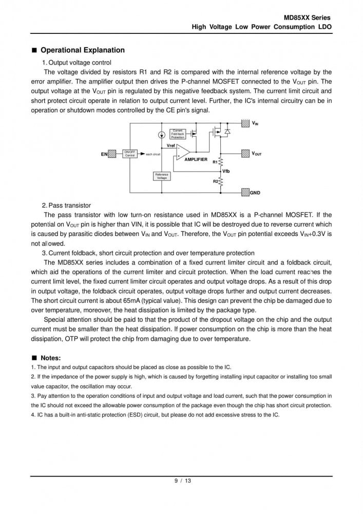 MD85XX datasheet page 9