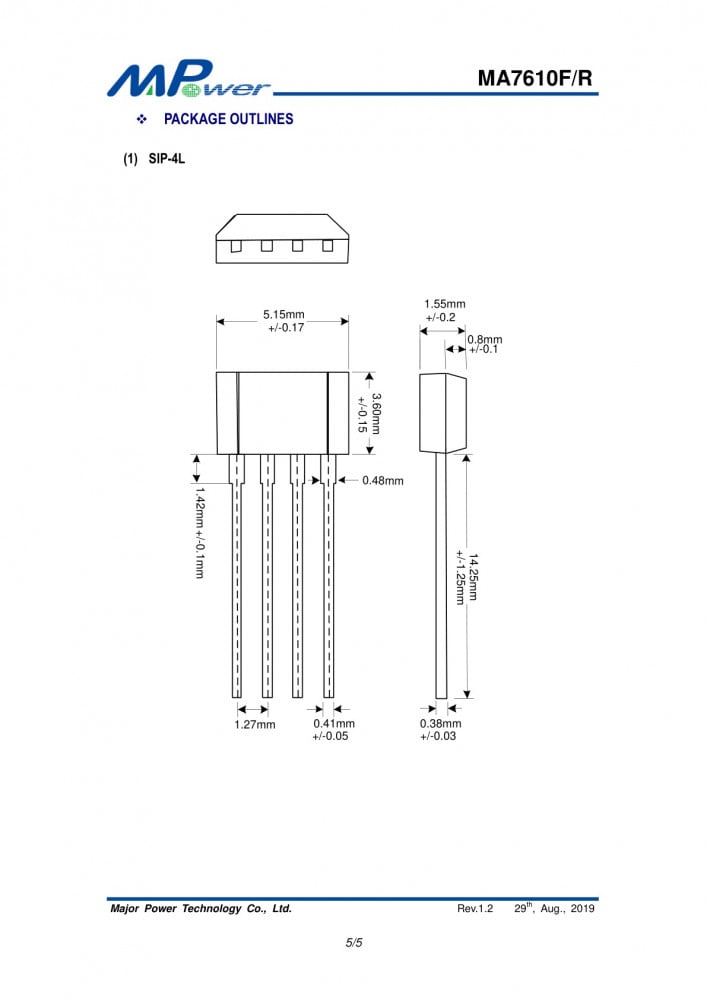 MA7610RP4 technical document page 5