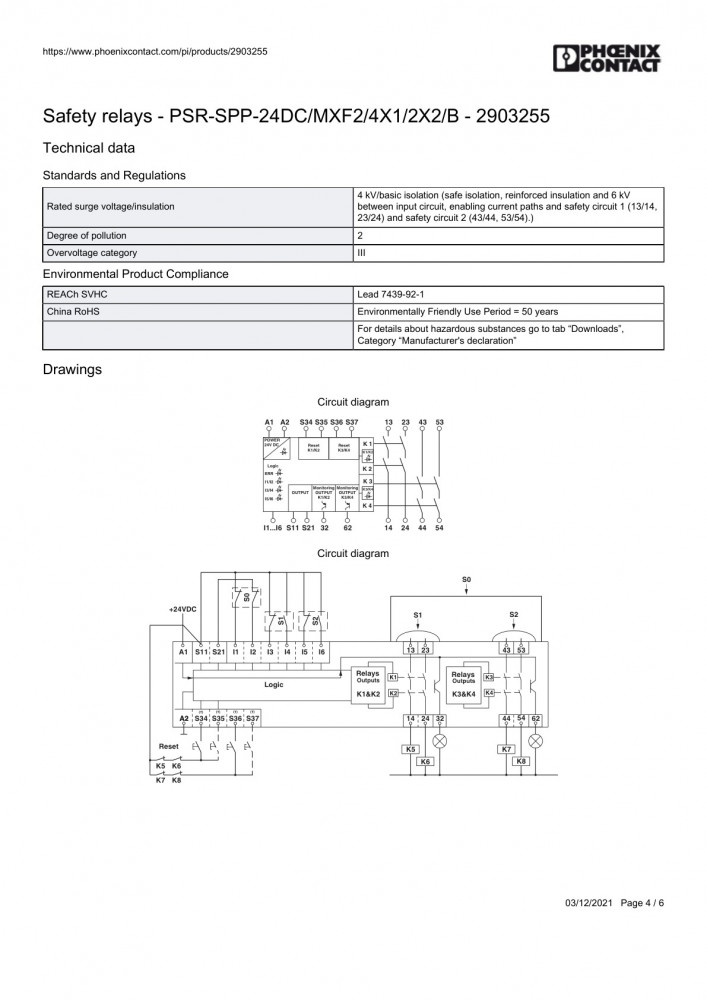 Phoenix Contact 2903255 technical document page 4