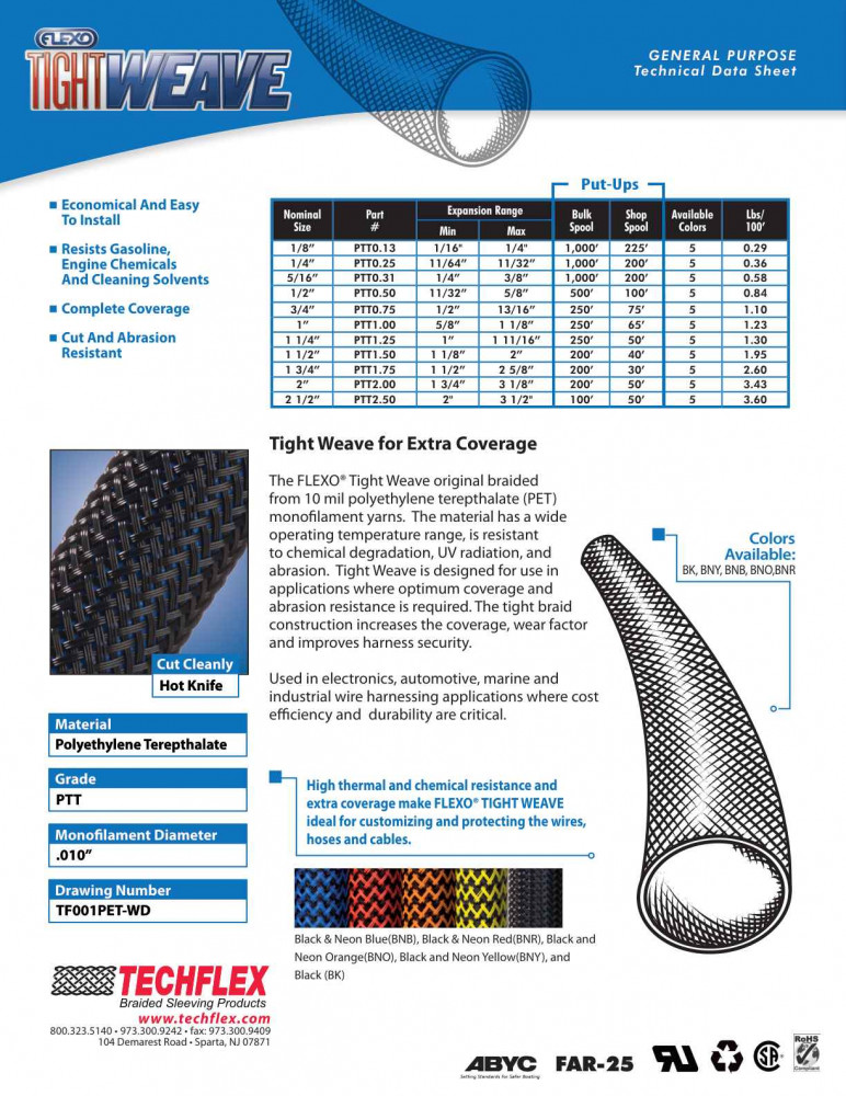 Product technical document, page 1