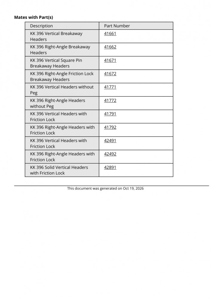 MOLEX KK 3.96 mm specification page 4