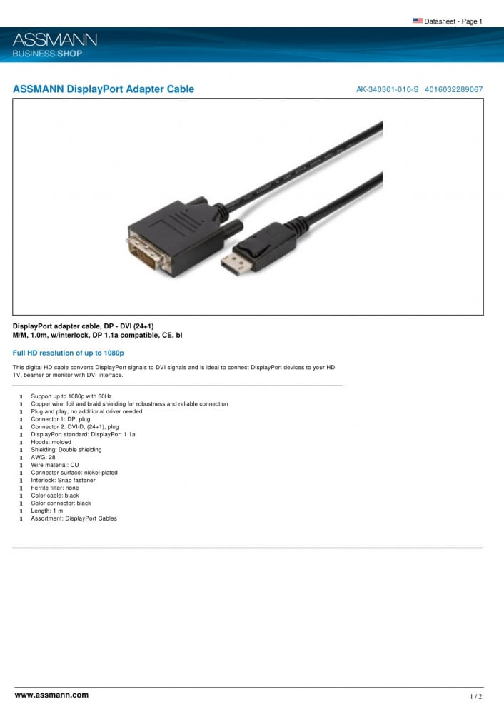 AK-340301-010-S technical document page 1