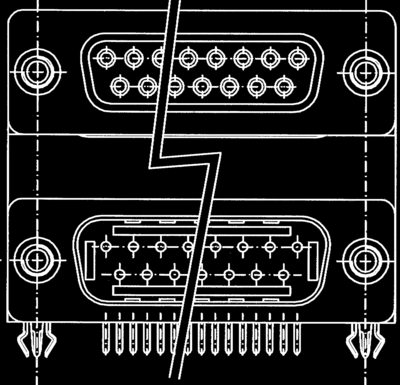 TE Connectivity 5745781-6 D-Sub Connector for sale