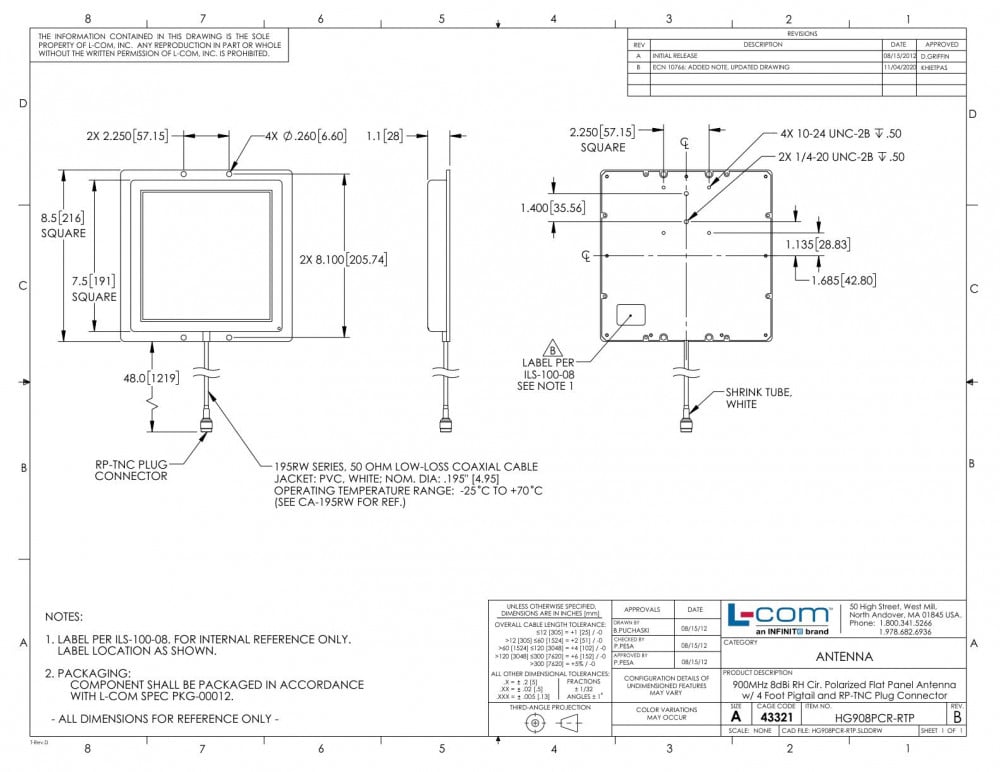 HG908PCR-RTP technical document preview