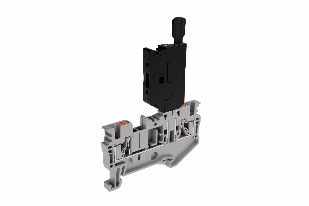 Single Level Fuse Terminal Block, Push-in Design, 6.20mm Width, 300V, 10.0A for sale