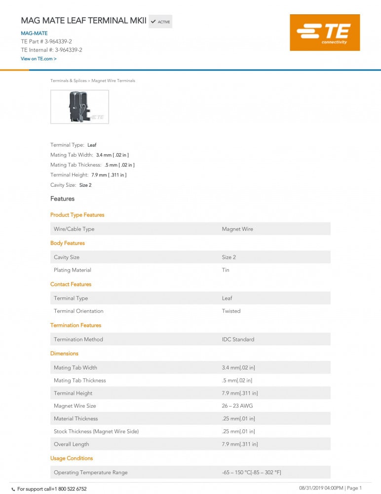 3-964339-2 technical document page 1