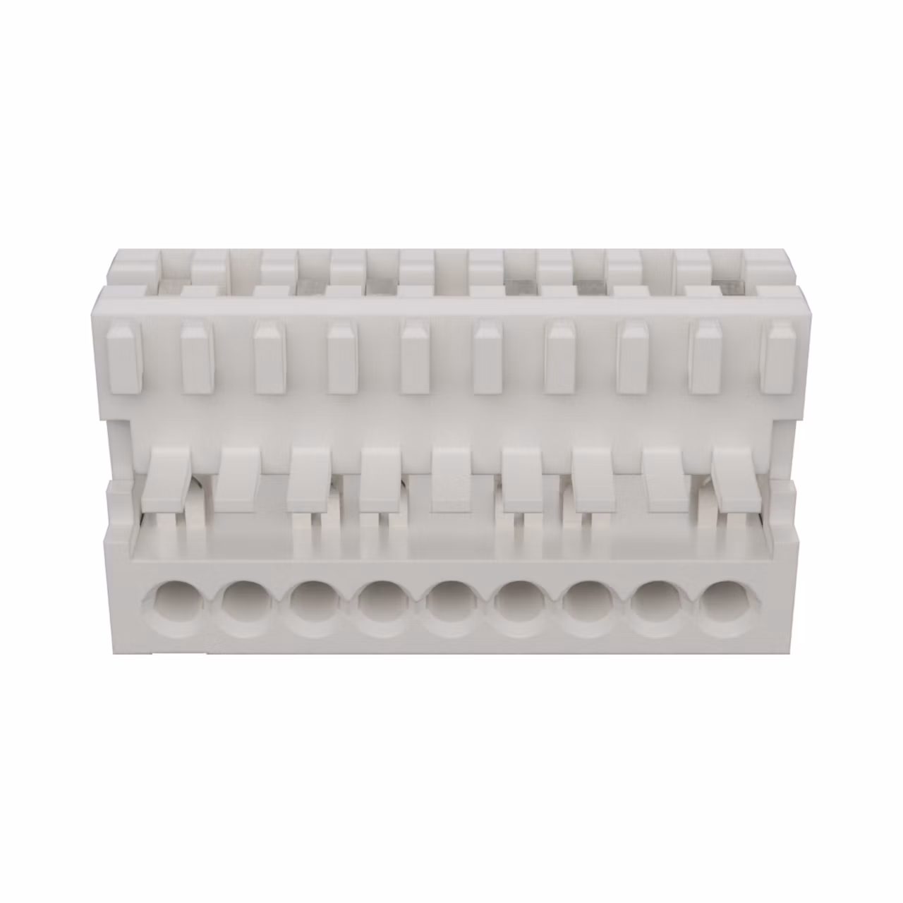 Appli-Mate RAST 2.5 IDT Housing, 2.50mm Pitch, Direct/Indirect, Female, 9 Circuits, All Position Keys, Voided Circuits 2, 5 and 8, Green Color Stripe for sale