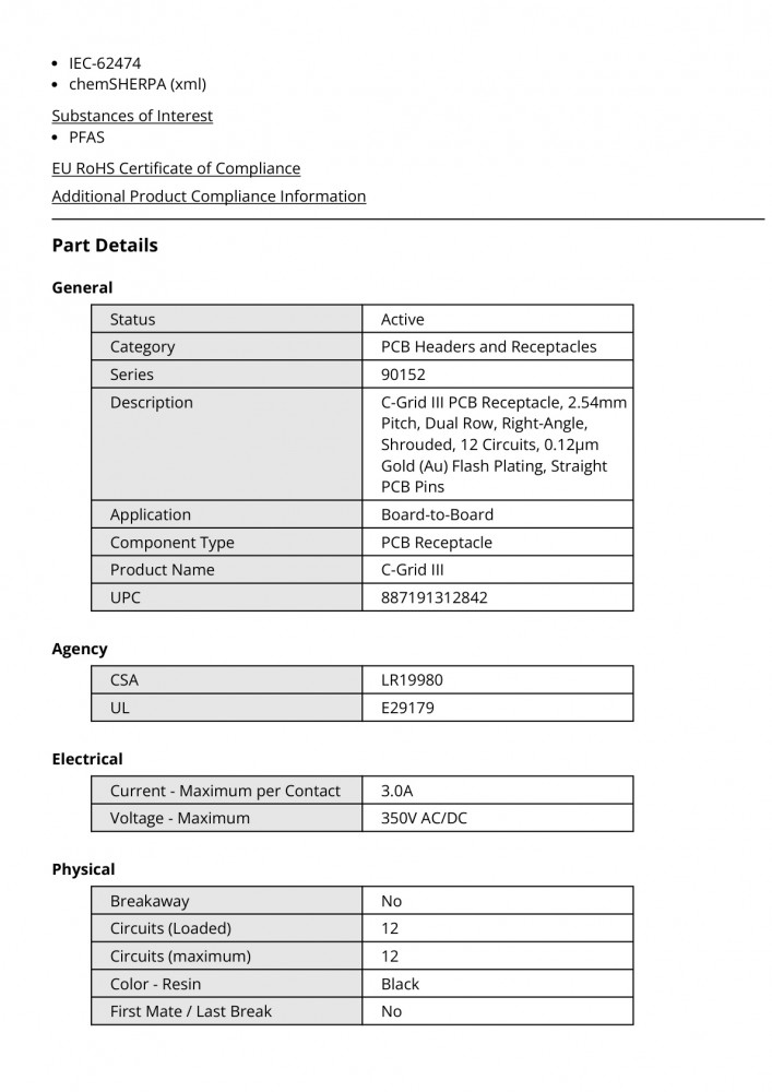 MOLEX 901522512 technical document image 2