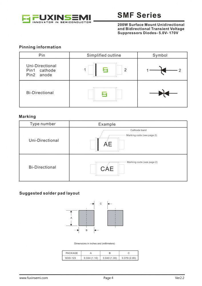 SMF26CA datasheet page 4