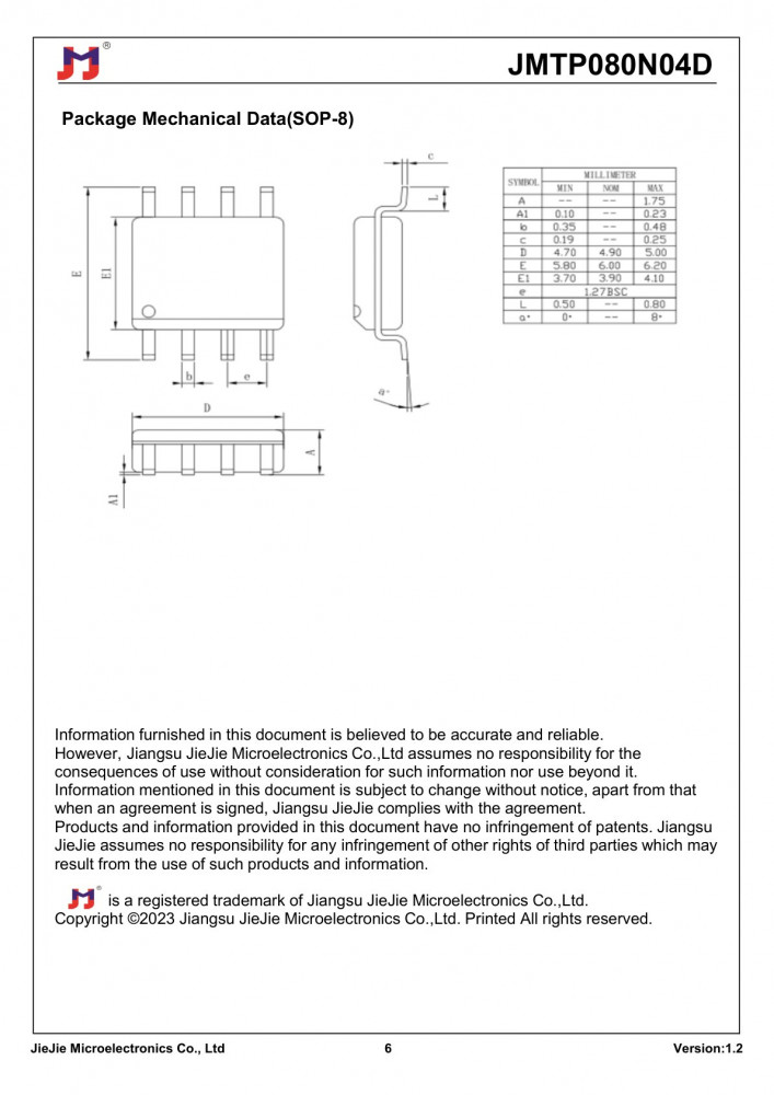 JMTP080N04D datasheet page 6