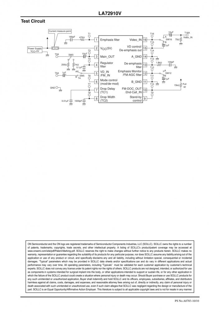LA72910V-TLM-H datasheet page 10