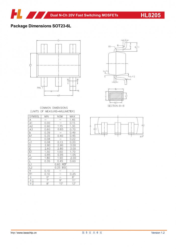 HL8205 datasheet page 5