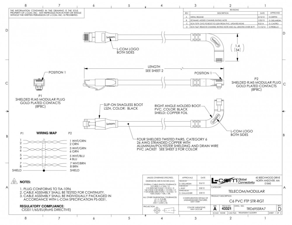 TRD695SRA7BLK-2 technical document page 1