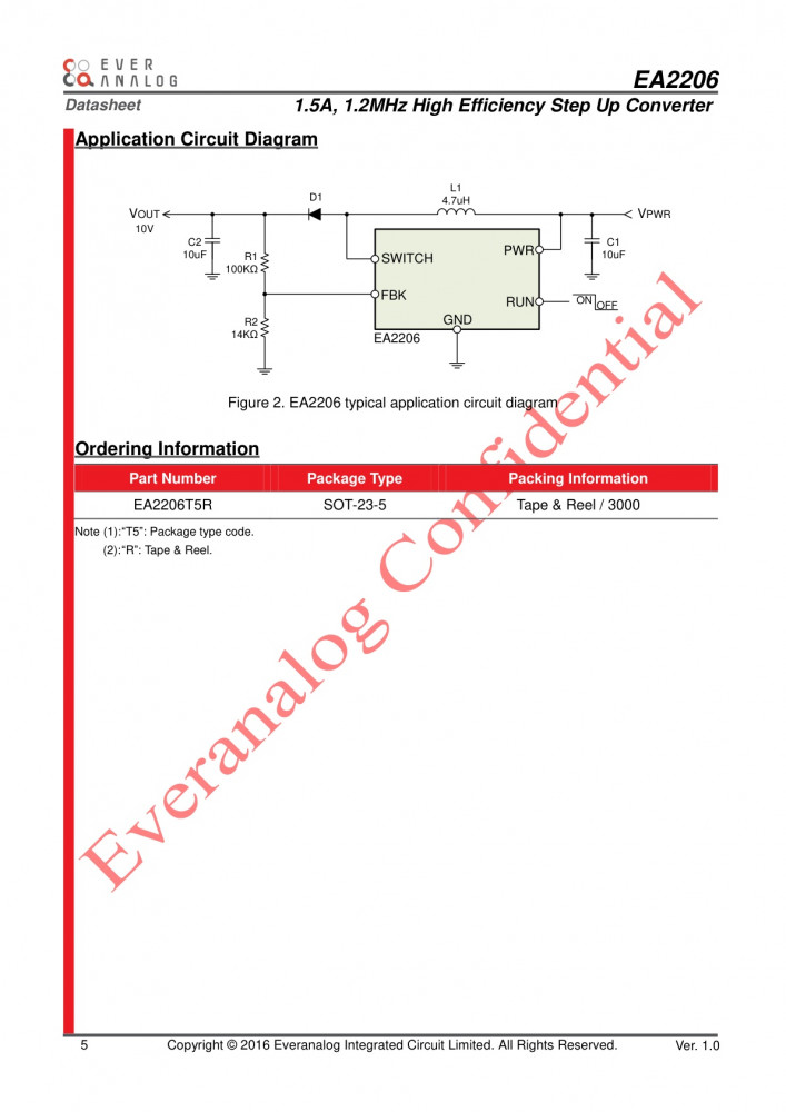 EA2206T5R datasheet page 5