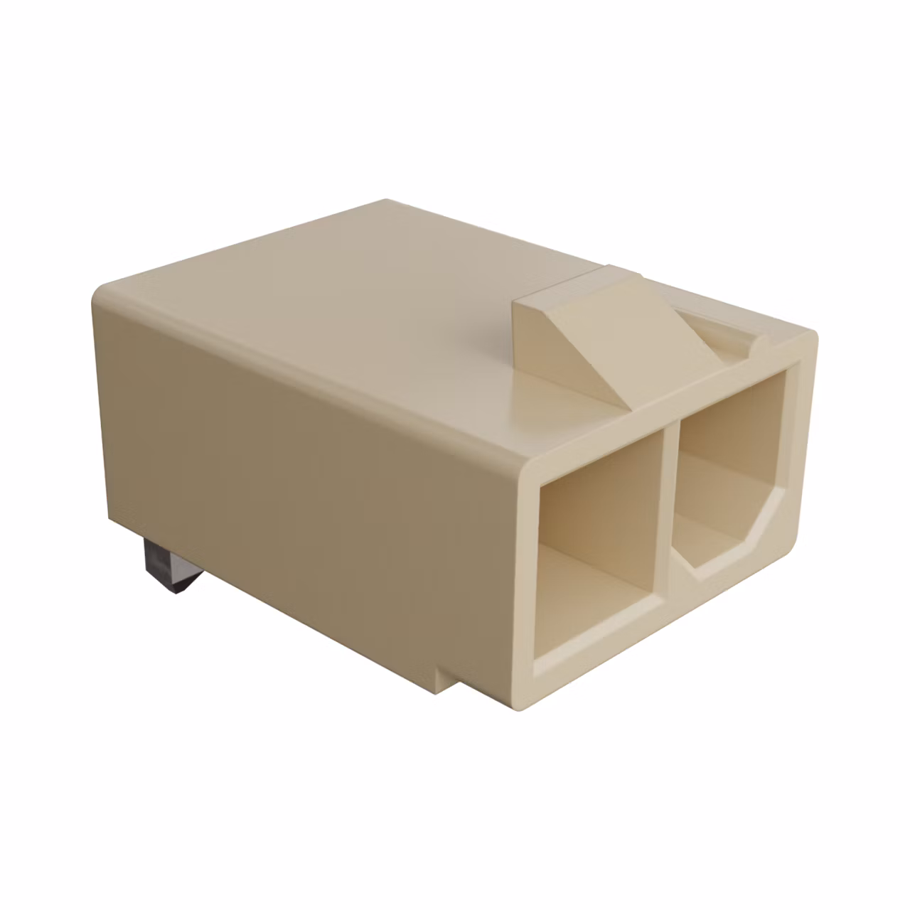 Mini-Fit Jr. Reflow Solder Capable Header, Right-Angle, Dual Row, 4 Circuits, without Mounting Peg, Tin (Sn) Plating, Glow-Wire Capable, Tray