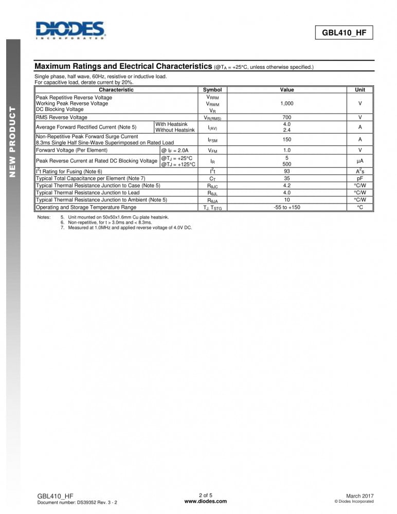 GBL410_HF datasheet page 2