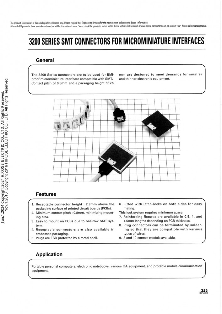 HRS 3200 Series technical document page 1
