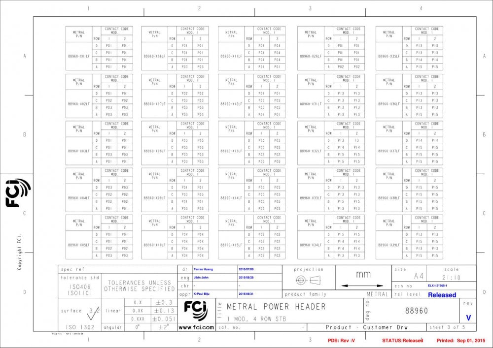 88960-101LF contact code table page 3