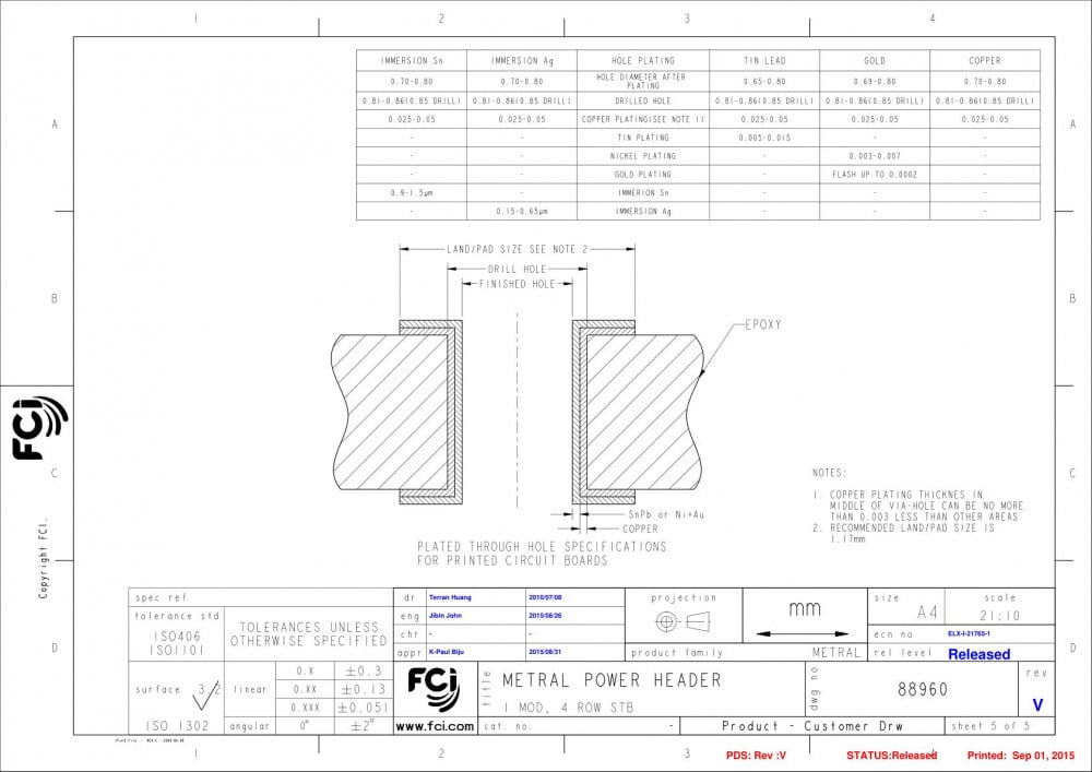88960-101LF drawing notes page 5