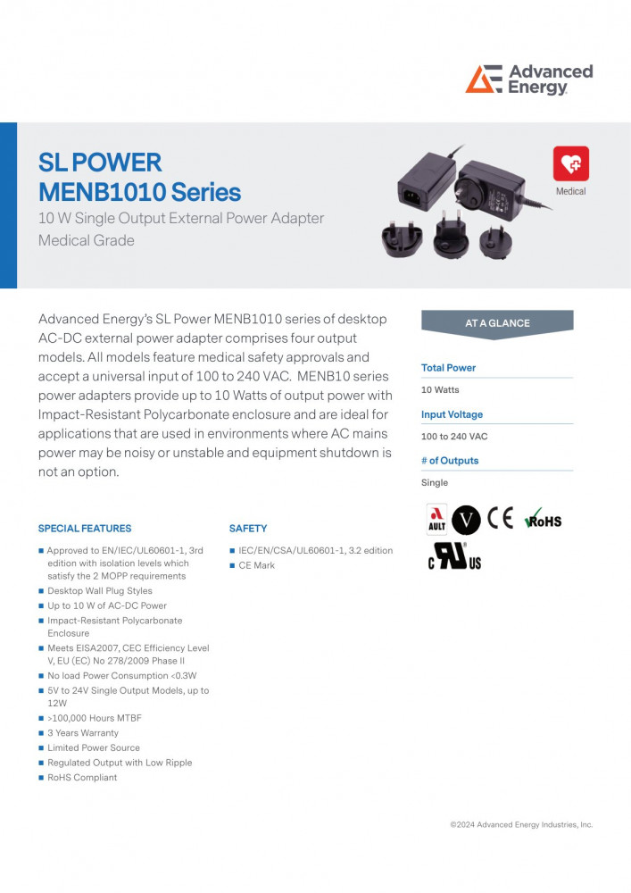MENB1010 datasheet page 1