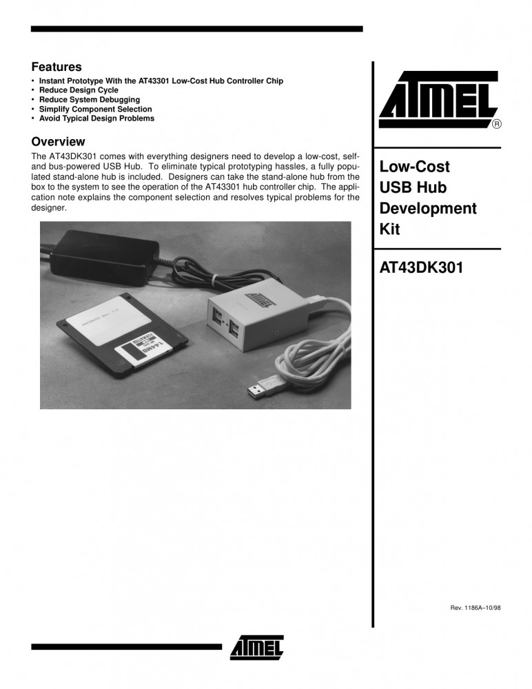 AT43DK301 technical document page 1