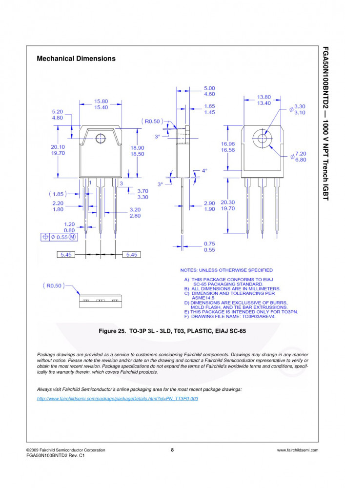 FGA50N100BNTD2 datasheet page 9