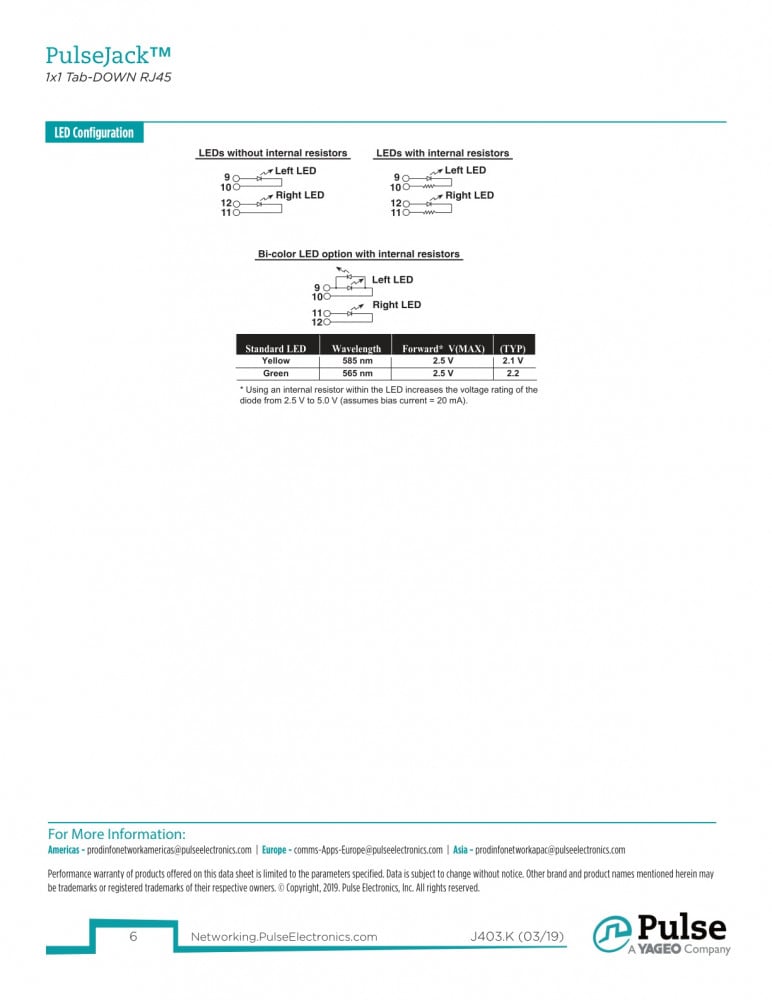 PULSE J0011D21BNL datasheet page 6