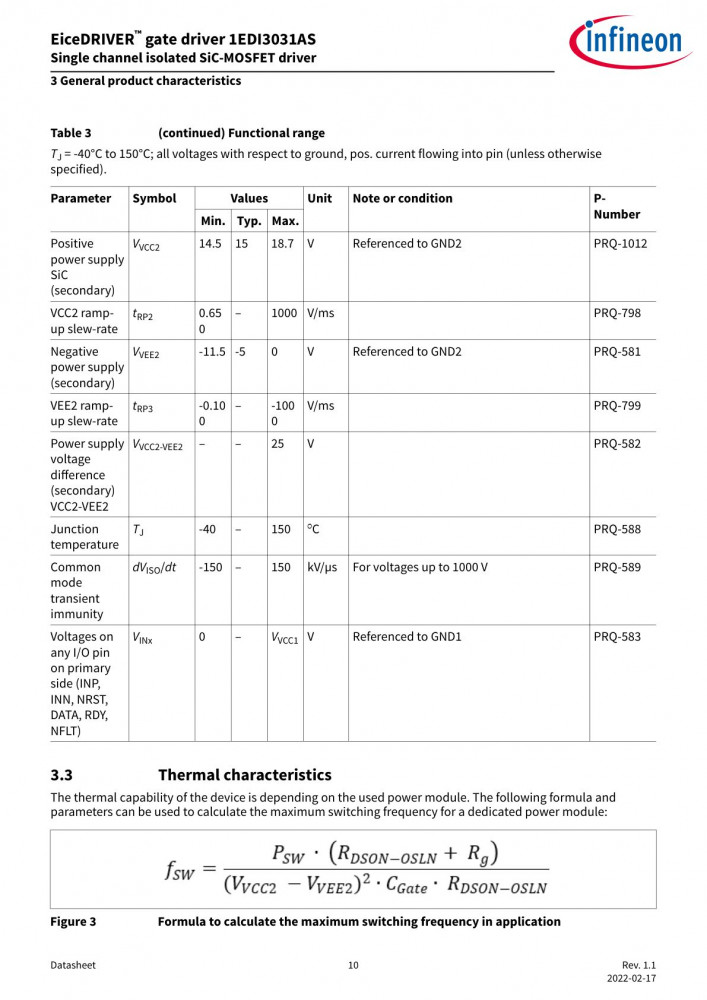1EDI3031AS datasheet page 10