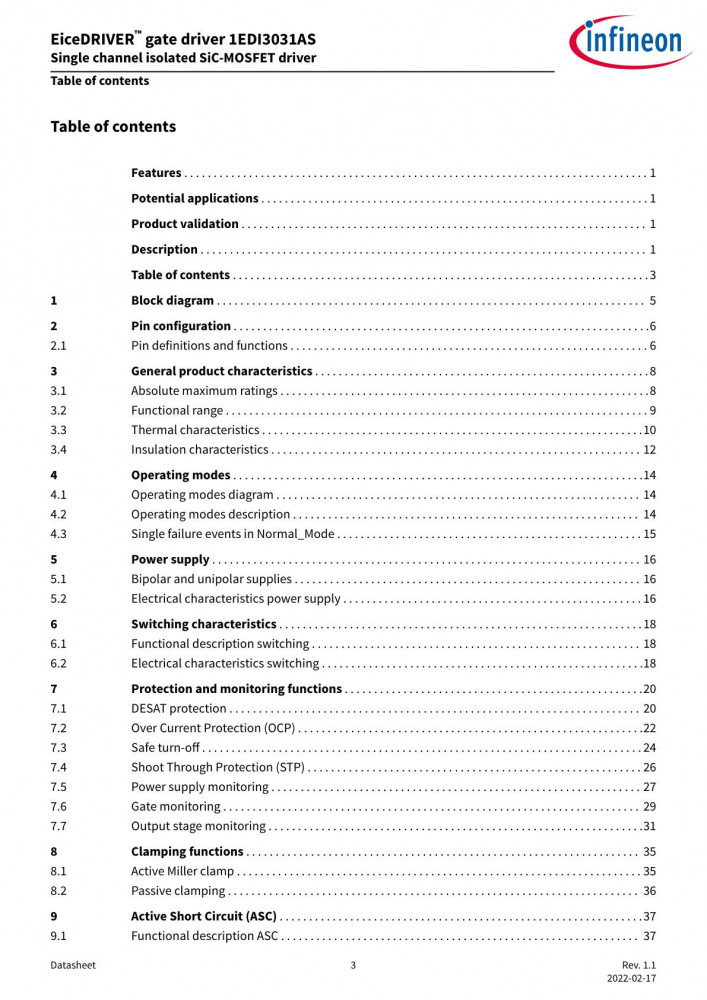 1EDI3031AS datasheet page 3