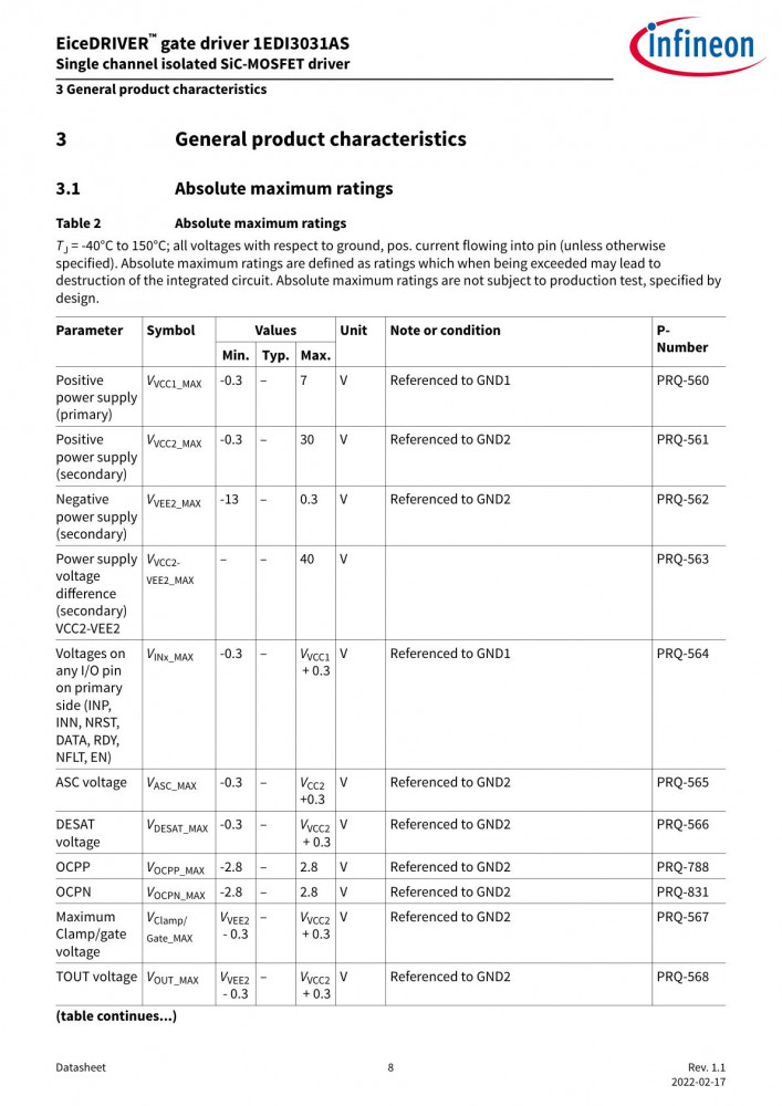 1EDI3031AS datasheet page 8