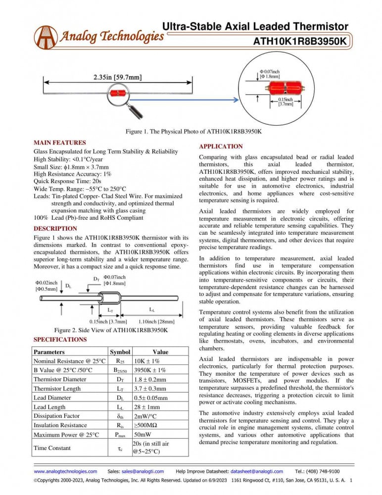 ATH10K1R8B3950K datasheet page 1