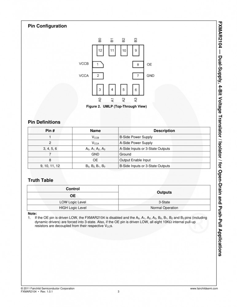 FXMAR2104 datasheet page 4