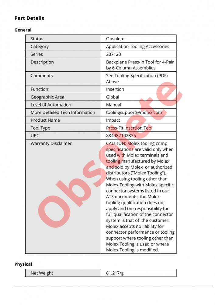 Product tooling document page 2