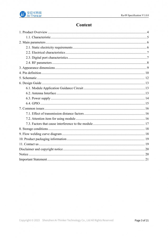 Ra-09 datasheet page 3