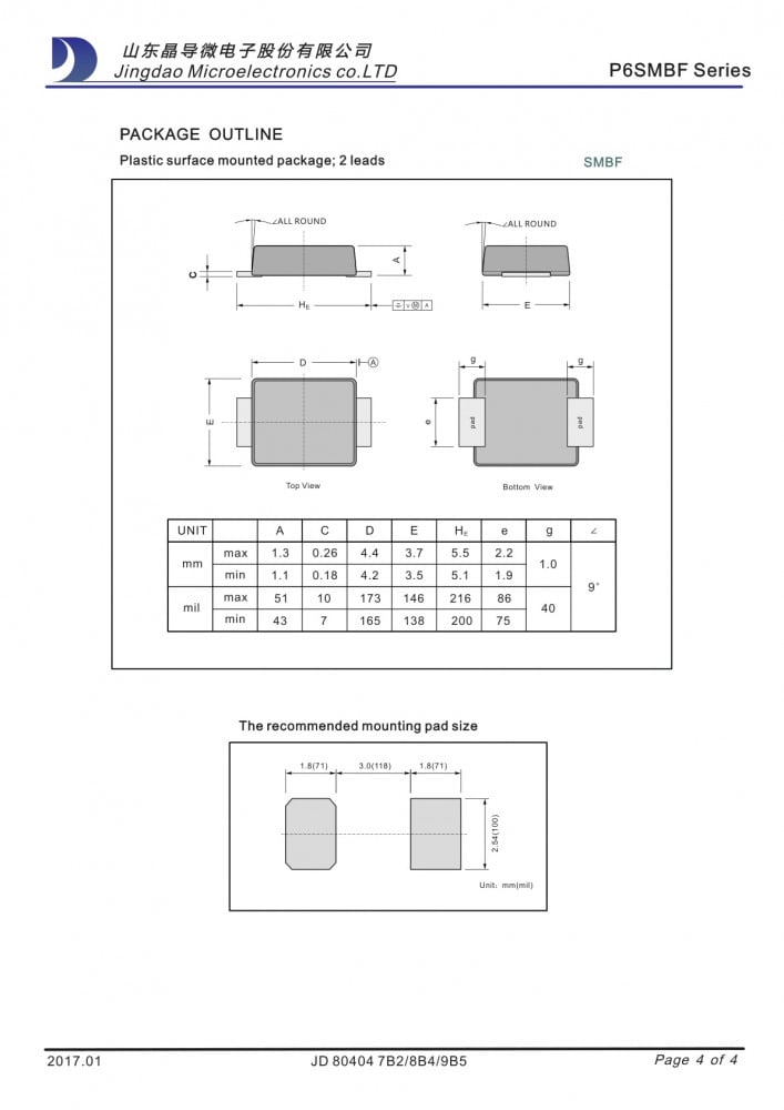 P6SMBF440CA datasheet page 4
