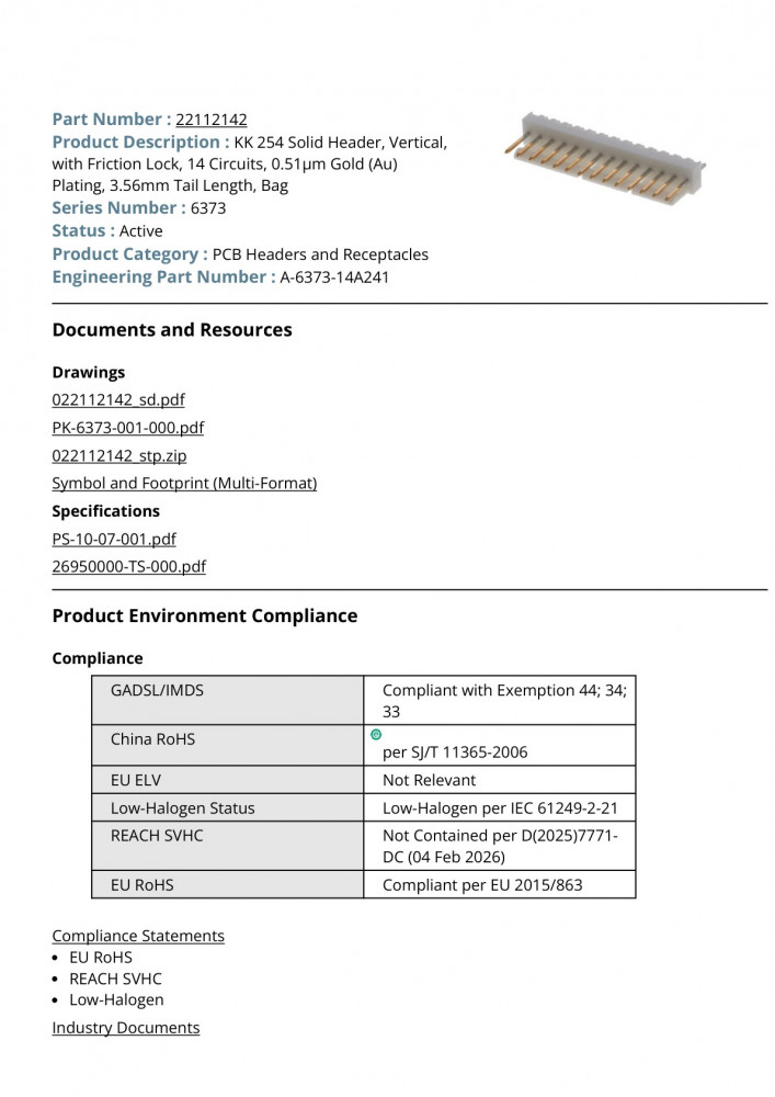 22112142 technical document preview, page 1