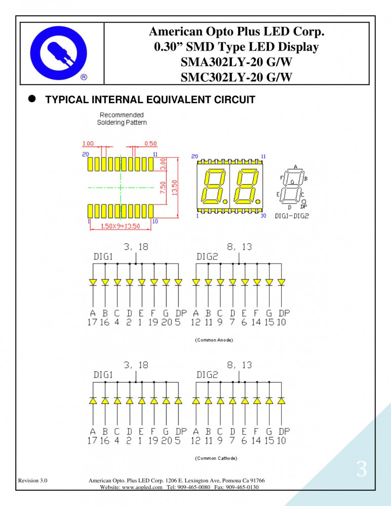 SMA302LY-20 datasheet page 3