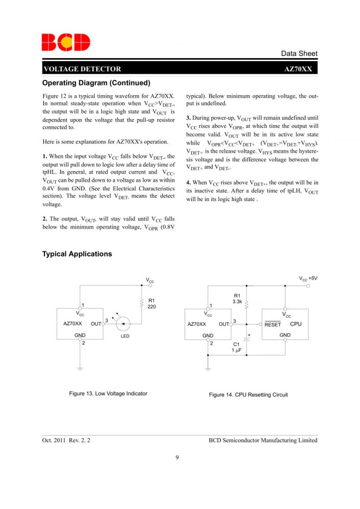 AZ7045RTR-E1 datasheet page 9