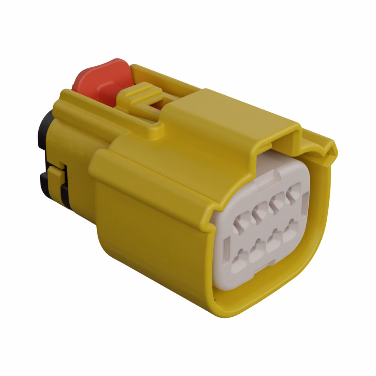MX150 Mat-Sealed Female Connector Assembly, Dual Row, 8 Circuits, Keying Option A, with Connector Position Assurance, Yellow for sale