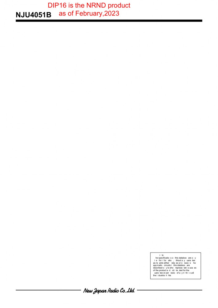 NJU4051B datasheet page 5