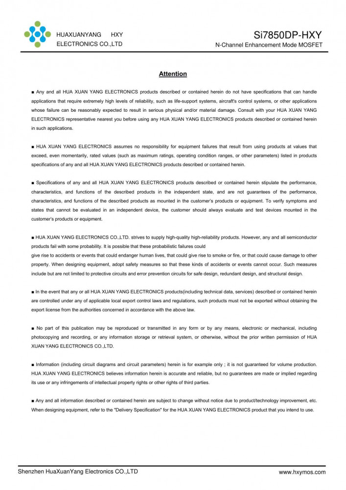 Si7850DP-HXY datasheet page 6