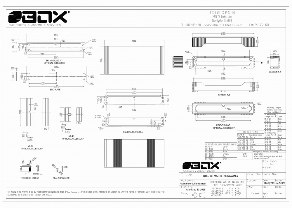 B4S-080 manufacturer drawing page