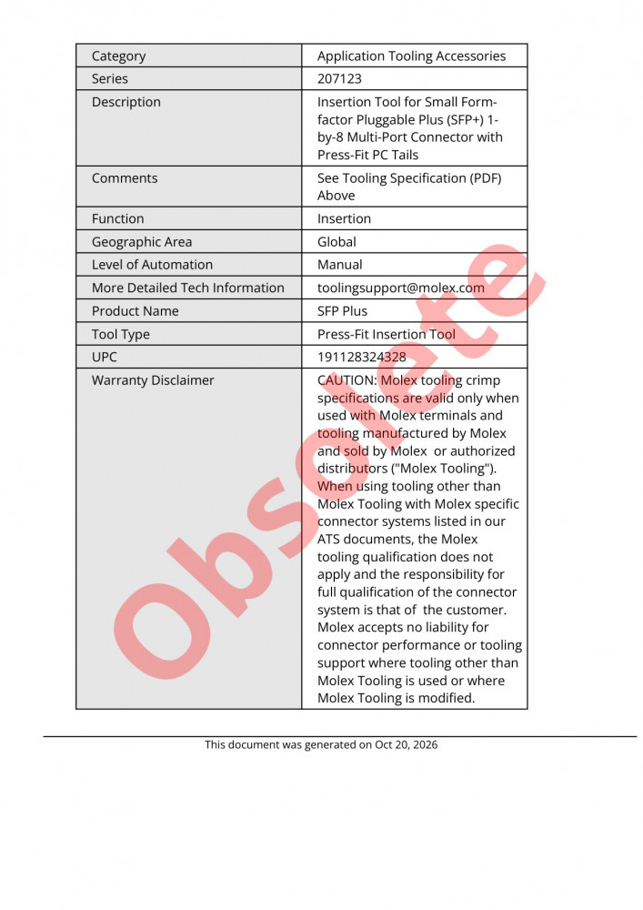 Molex 2002141200 tooling document, page image 2