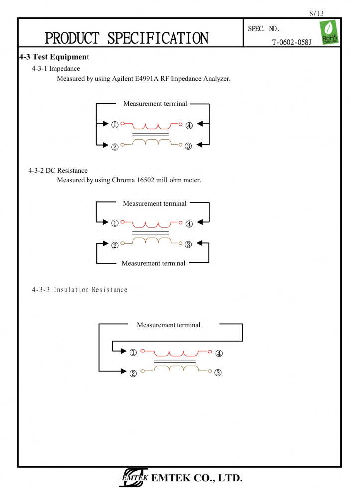 CMF2012H4 series specification page 9